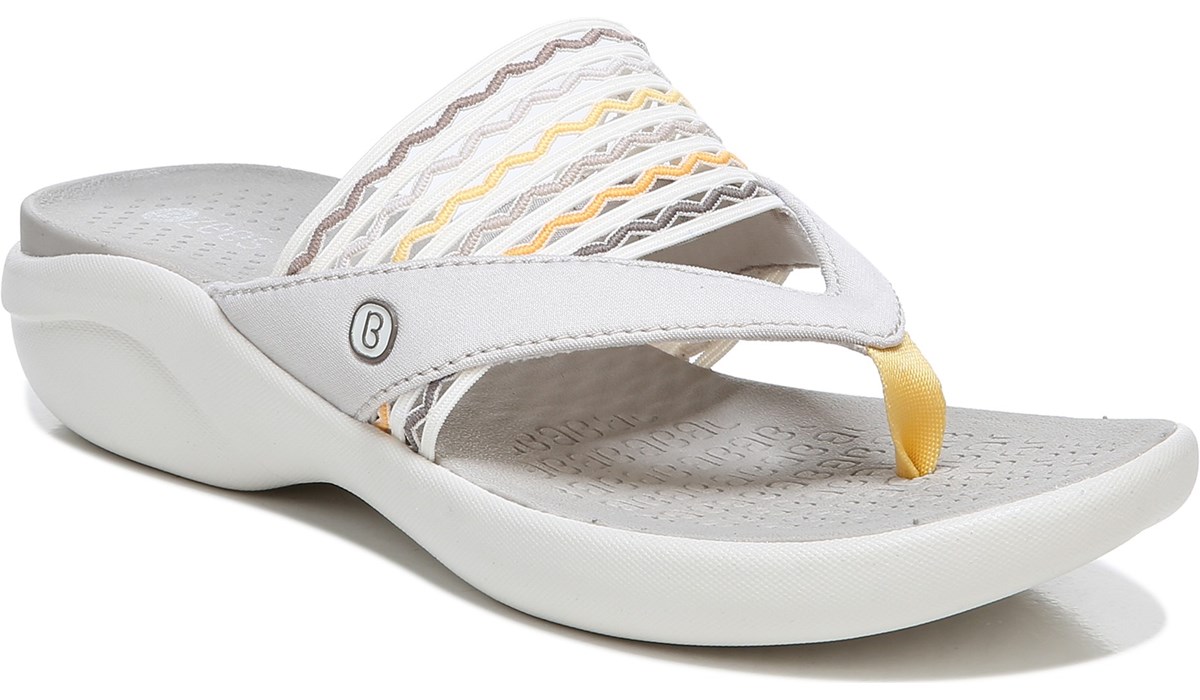 Washable Cabana Flip Flop Sandal in Taupe Ripple Gore | Bzees