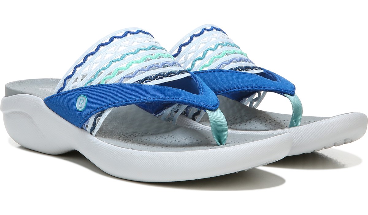 Washable Cabana Flip Flop Sandal in Blue Ripple Gore | Bzees