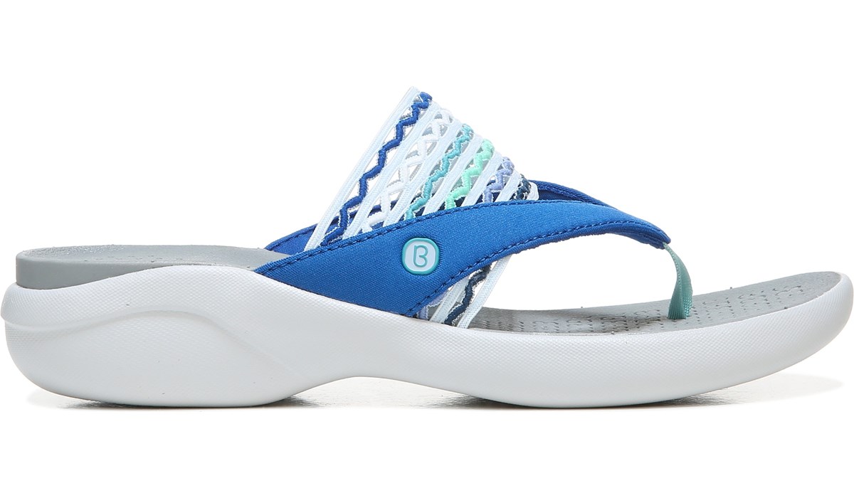 Washable Cabana Flip Flop Sandal in Blue Ripple Gore | Bzees