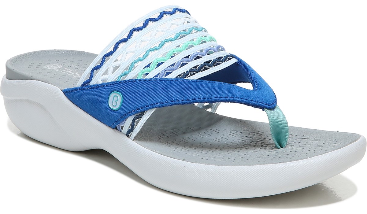Washable Cabana Flip Flop Sandal in Blue Ripple Gore | Bzees