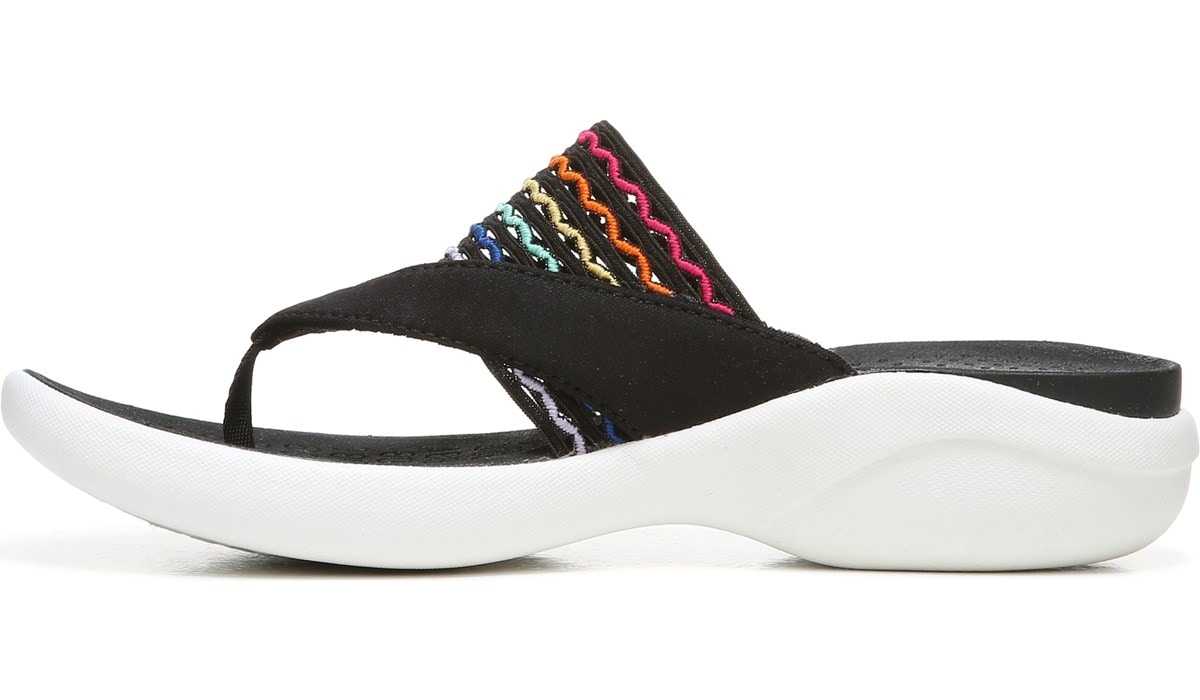 Washable Cabana Flip Flop Sandal in Black/Multi Ripple Gore | Bzees